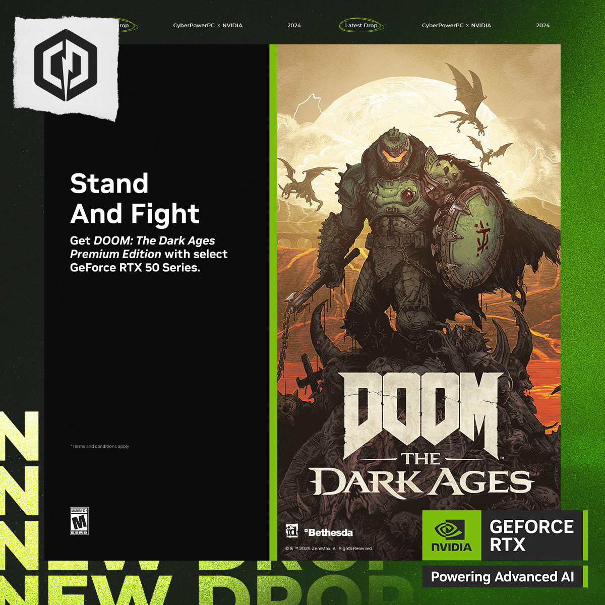 DOOM: The Dark Ages GeForce RTX 50 Series Bundle | CyberPowerPC ...