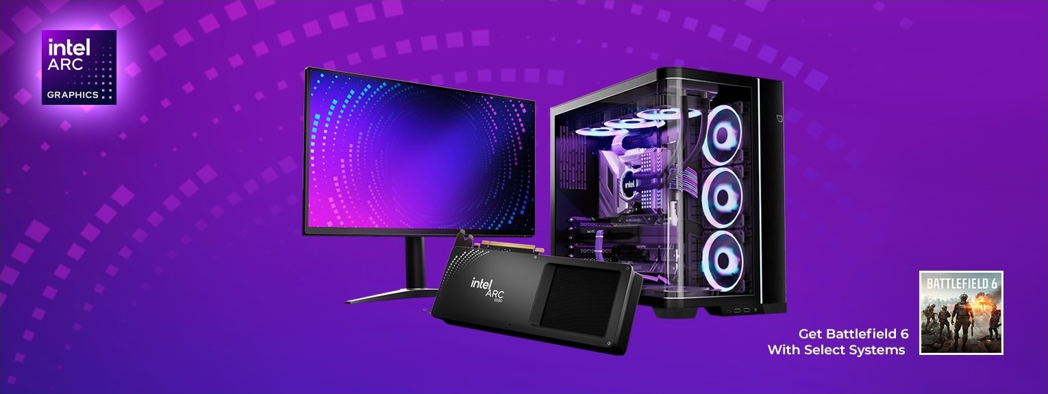 Intel Arc B-Series Graphics Gaming PCs | CyberPowerPC